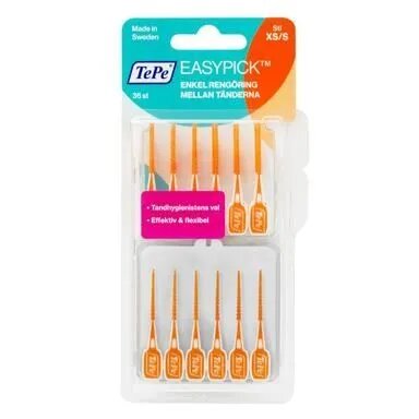 Межзубные ершики EasyPick XS/S 36 шт. оранжевые (из Фнляндии)
