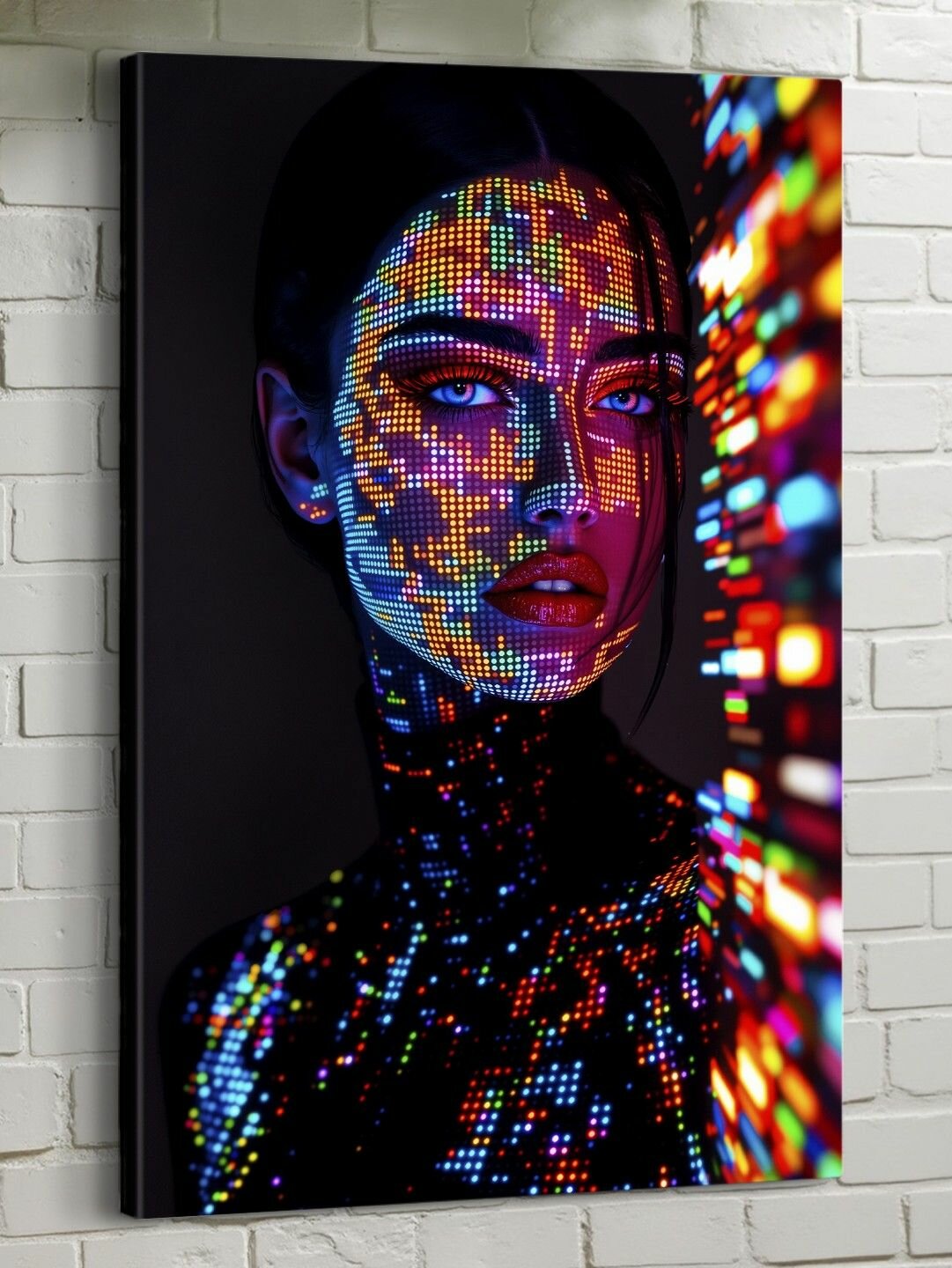 "Цифровая муза" - картина на холсте, 80x50 см.