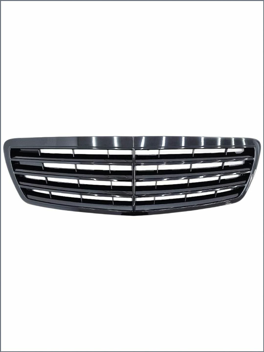 Решетка радиатора для Mercedes E-class w211 классика черная 2002-2006гг.