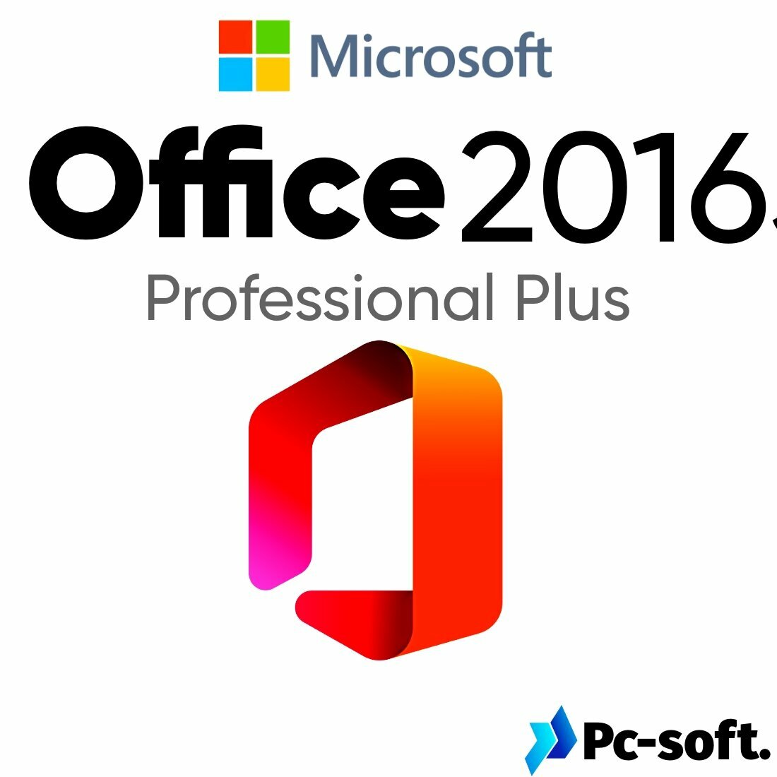 Microsoft Office 2016 Professional Plus, ключ активации, привязка к учетной записи Microsoft, бессрочный