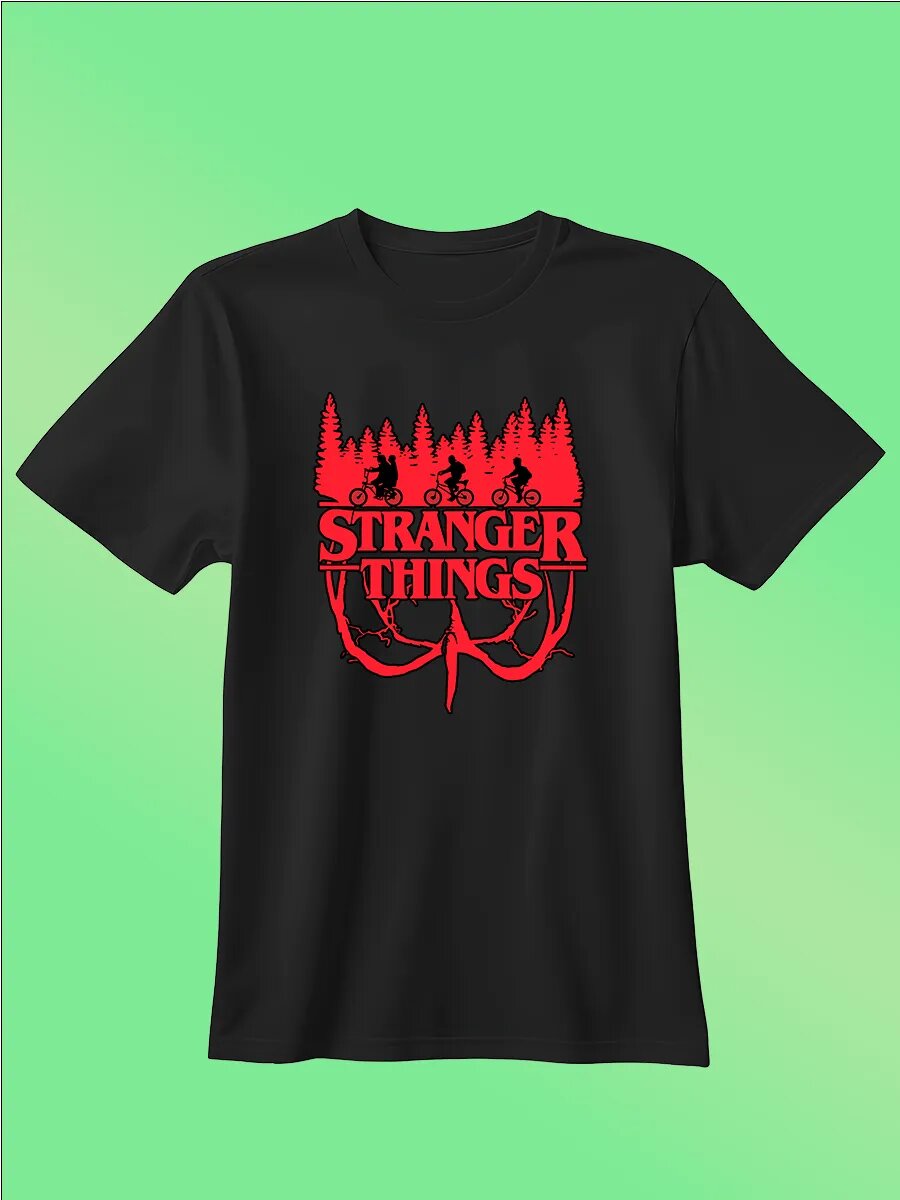 Футболка Stranger Things велосипеды Монстр сериал