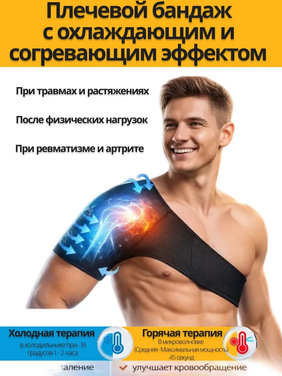 Бандаж на плечевой сустав охлаждающий и согревающий