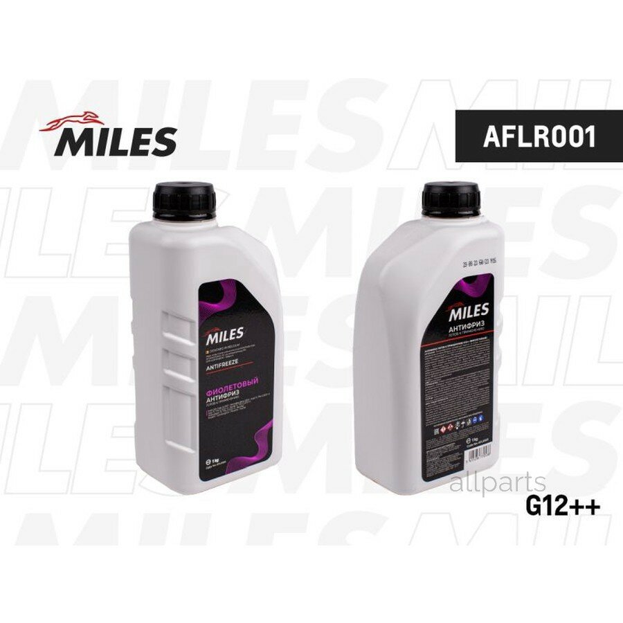 MILES AFLR001 Антифриз готовый G12++ (фиолетовый) 1кг.