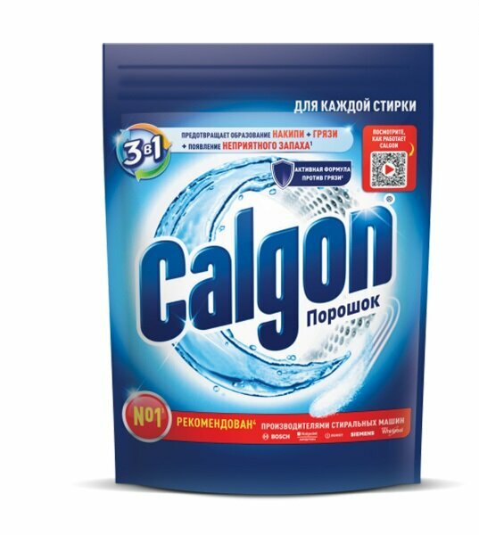 Средство Calgon для смягчения воды и предотвращения образования известк. налета 3в1 порошок, 400г