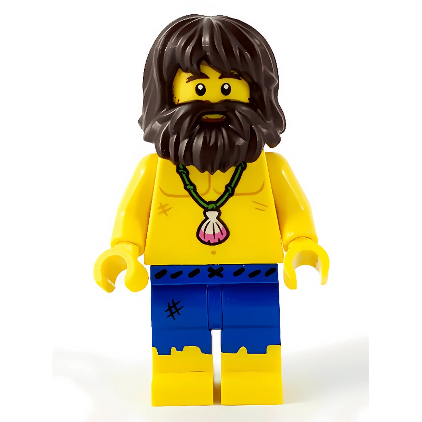 Минифигурка Lego Collectible Minifigures Shipwreck Survivor, Series 21 (Minifigure Only without Stand and Accessories) col376 U