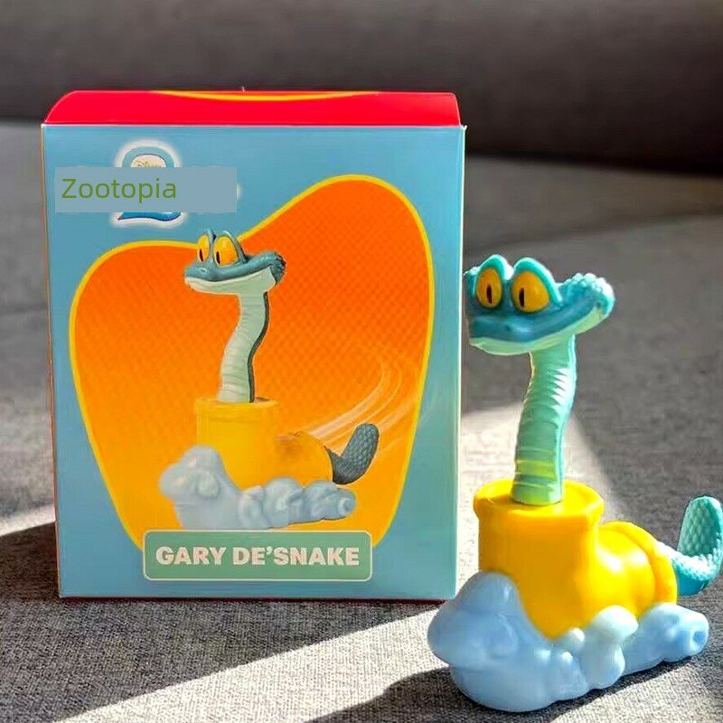 Подарочная фигурка-игрушка из набора Happy Meal McDonald's Zootopia 2025 года, коллаборация Ник и Джуди Змеиный узор