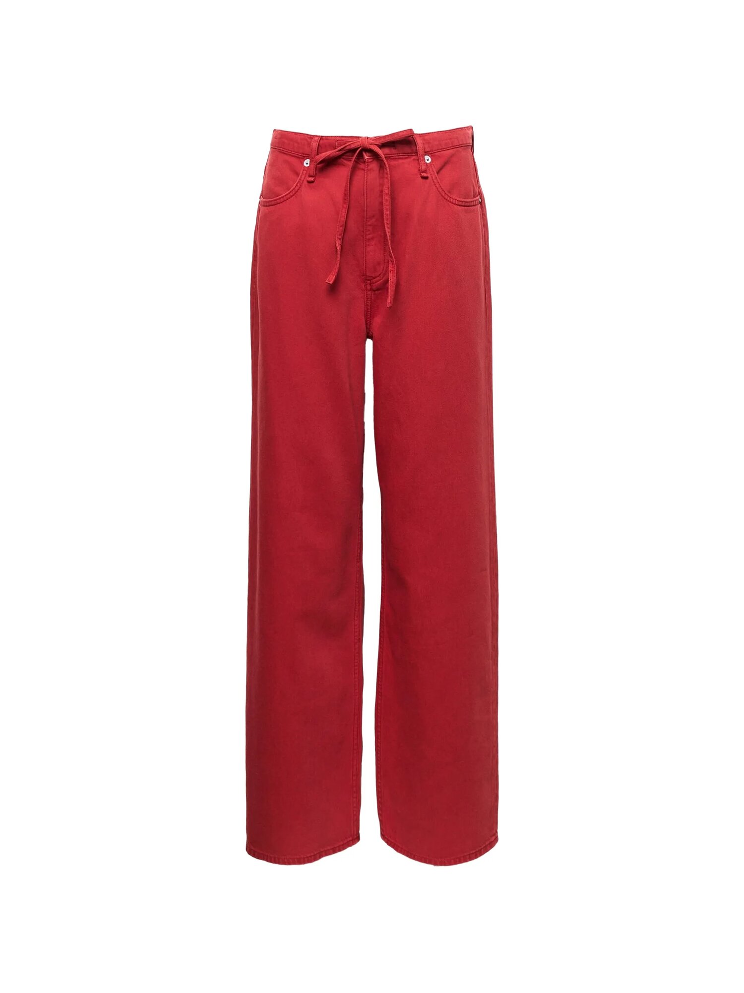 Джинсы Phoebe tie-fastening wide-leg jeans 