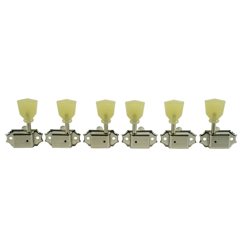 Винтажные колки для электрогитары Kluson KD-3-NPK (3+3, Gibson-style) никель
