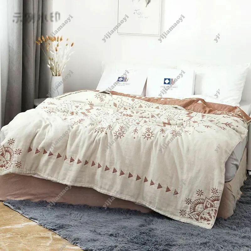Плед жаккардовый , Хлопок, 230 см х 200 см