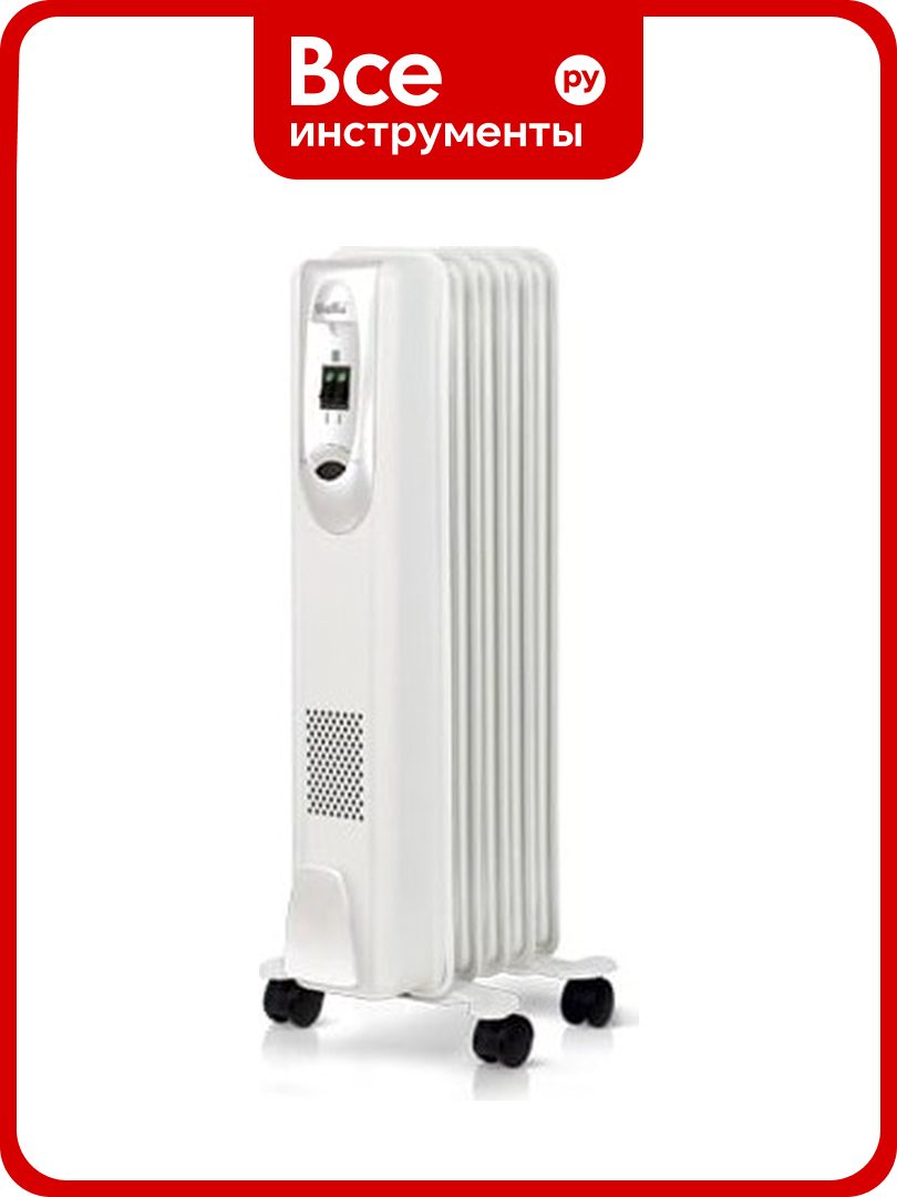 Масляный радиатор Ballu BOH/CM-05WDN НС-1071470 с регулируемым термостатом, со световым индикатором, белый