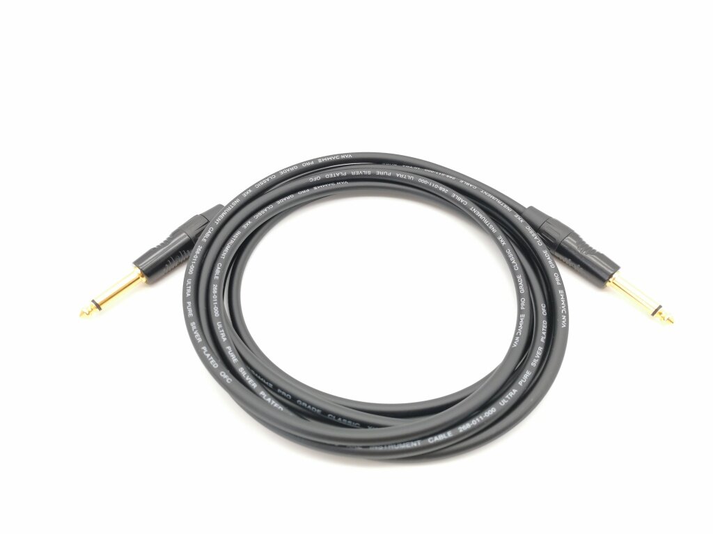Кабель инструментальный Jack-Jack ZZcable G80-J-J-0400-0, 4 м (прямой-прямой)