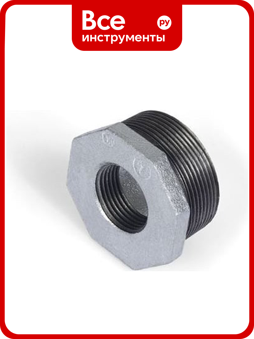 Переходник шестиугольный AV Engineering 1 1/4"x3/4", оцинкованный AVEC480011434