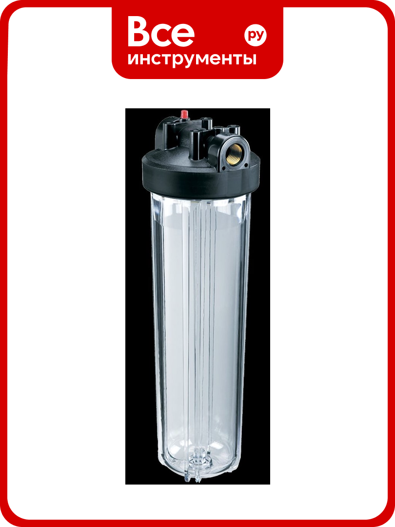 Колба UNIPUMP BIG BLUE CFC-20BB01C прозрачная, без картриджа 53211, полиэтилентерефталат PET, воздушный