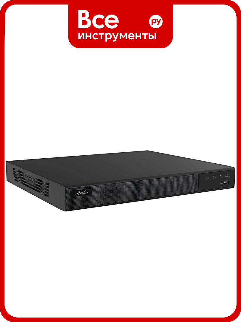 Сетевой видеорегистратор BestIP BN-801, 16-канальный, с PoE, до 8 ТБ