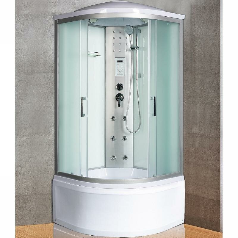 Душевая кабина River Dunay XL 80x80 10000006202 профиль хром, с гидромассажом