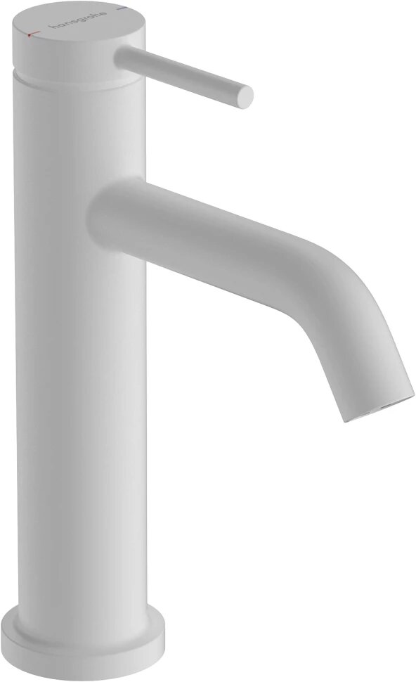 Смеситель для раковины Hansgrohe Tecturis S 73311700 без донного клапана, белый матовый