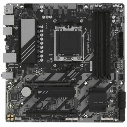 Материнская плата GIGABYTE B840M DS3H - AM5, AMD B840, 4xDDR5-5200 МГц, 1xPCI-Ex16, 2xM.2, Micro-ATX