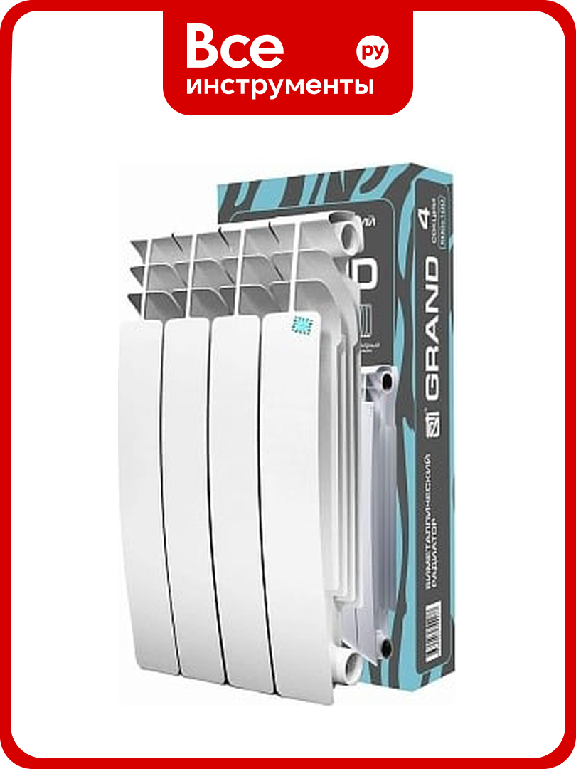 Радиатор STI BIMETAL GRAND 500/100 4 секции ТТ000017670