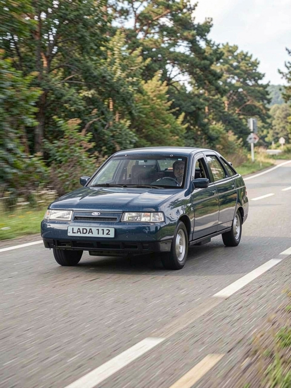 Машинка металлическая LADA ВАЗ-2112 "Двенашка", темно-серая , 12 см