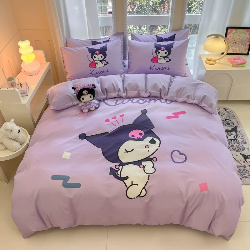 Новый комплект детского постельного белья Herrani Home Textiles из чистого хлопка с мультяшным принтом, 100% хлопок,