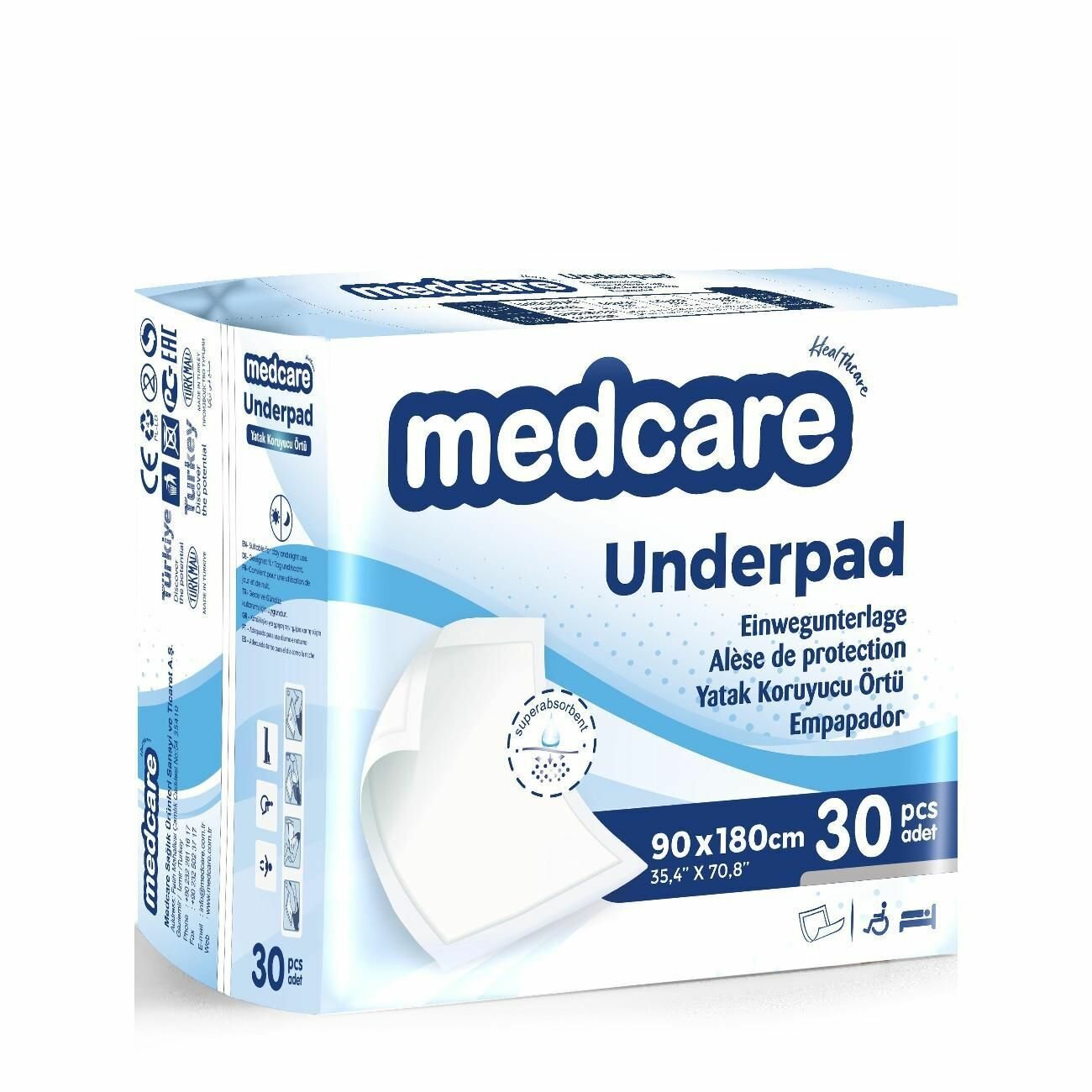 Пеленка для взрослого MEDCARE 90X180/30