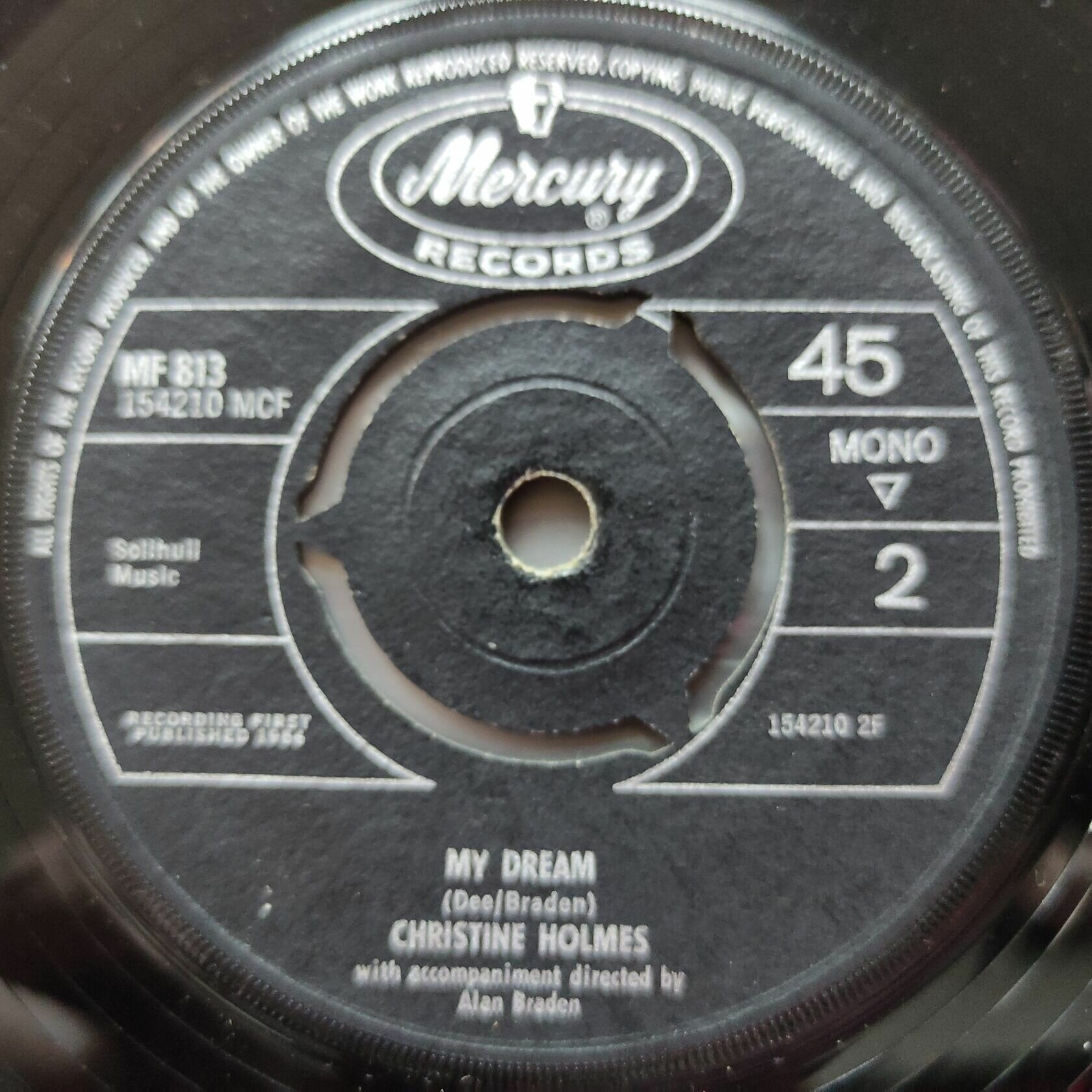 Пластинка Christine Holmes "This Is My Prayer" 7" (Single/UK/1964) VG/VG