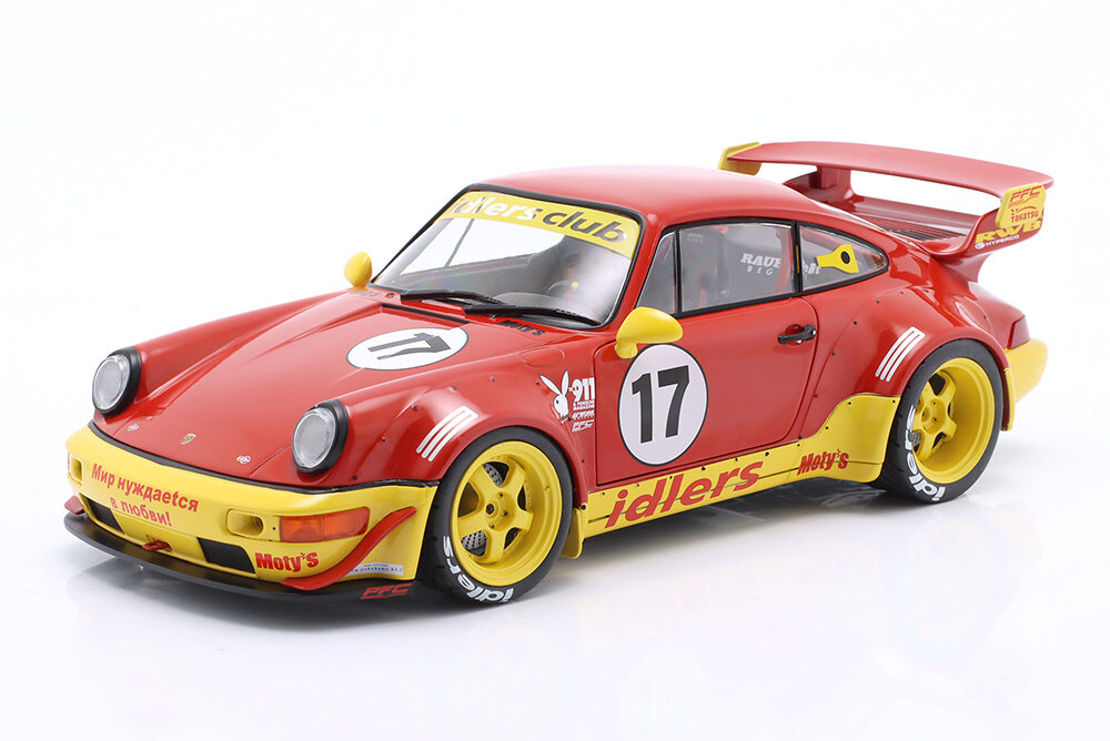 Модель коллекционная SOLIDO Porsche 911 rwb maty s idlers 2016 red/yellow