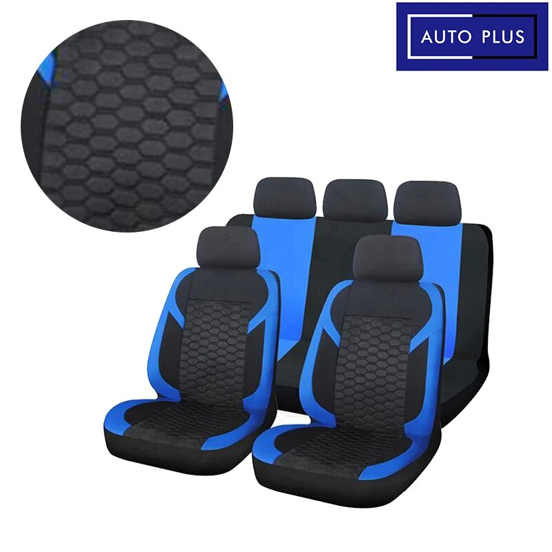 Авточехлы универсальные AUTO PLUS, синий бриллиант, Blue