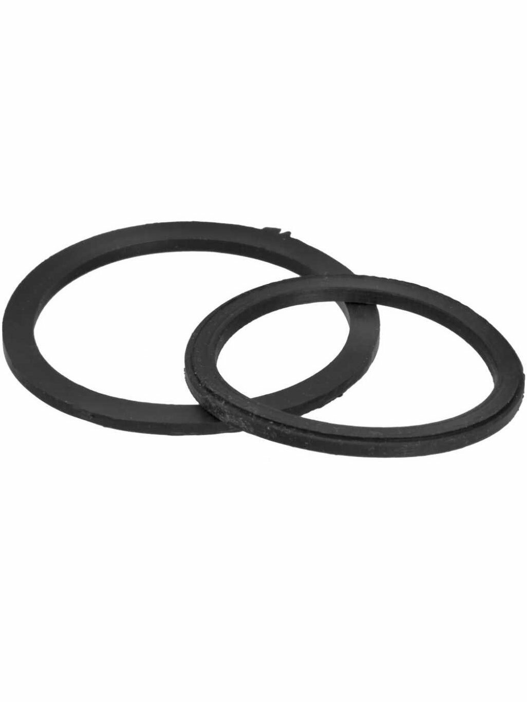 Набор прокладок 2 шт, 1 1/4", 1 1/2", резина, плоский, черный, MasterProf, ИС.131415