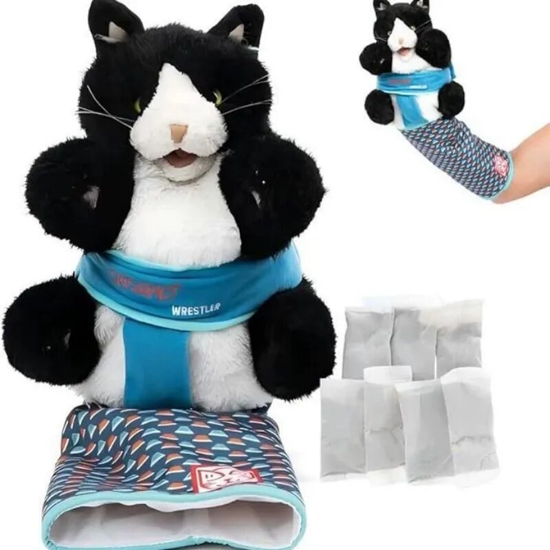 Кошки-марионетки-борцы, Забавные игрушки для кошек, боксерские перчатки, которые взаимодействуют с домашними кошками