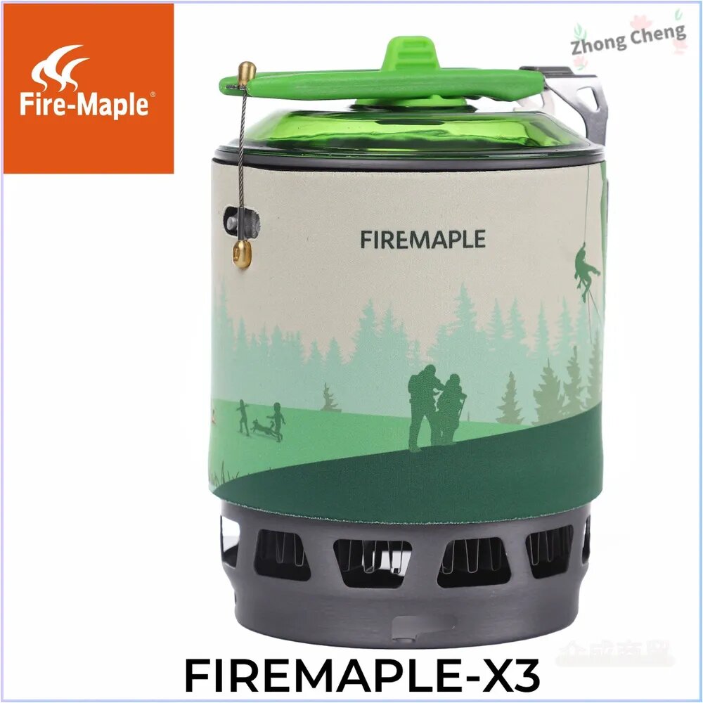 Горелка С Кастрюлей (Комплект) Firemaple Star X3/зеленый