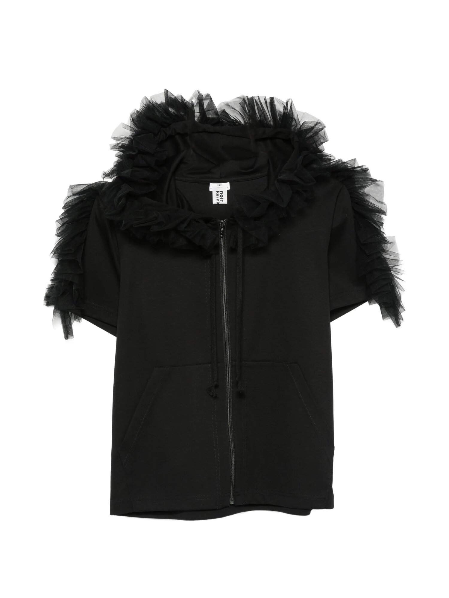 Худи Ruffled tulle-trimmed hoodie