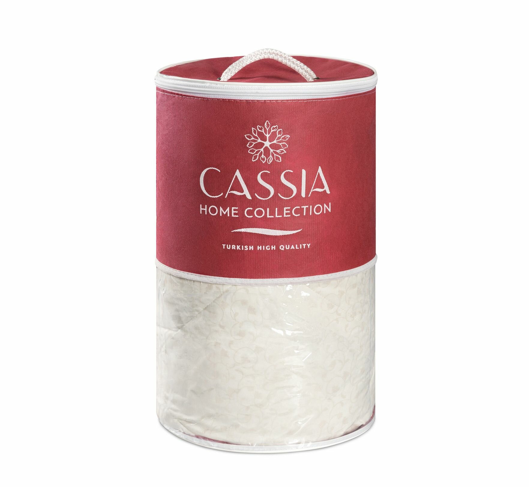 Одеяло Cassia "Био шелк", 200x220 см, 80% вискоза, 20% микрофибра, стеганое, бежевое