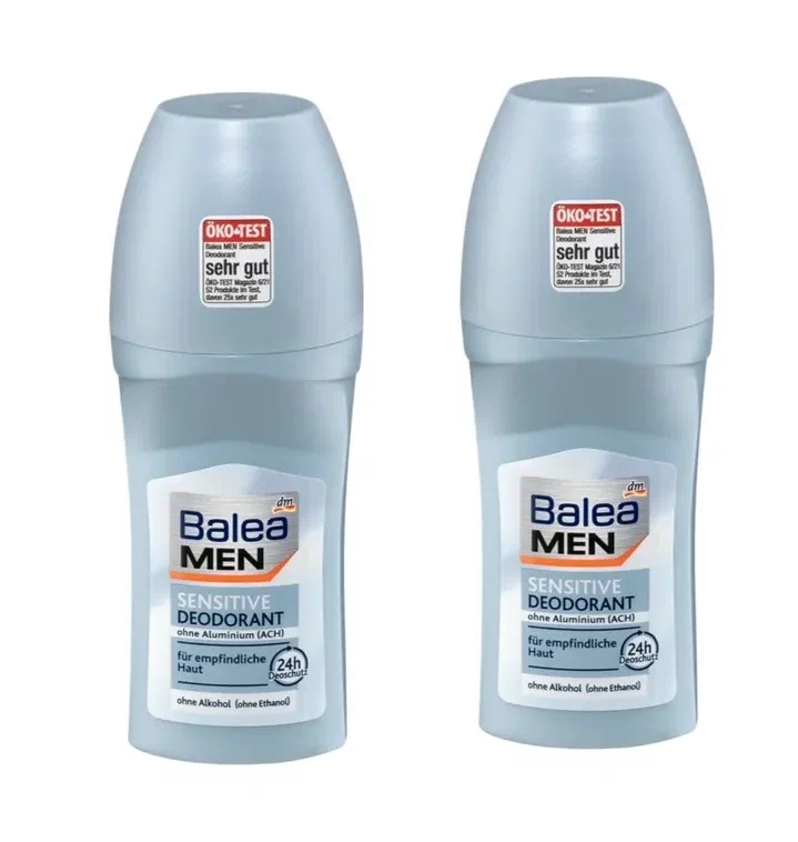 Дезодорант шариковый Balea Men Sensitive, для чувствительной кожи, 50мл, 2 шт