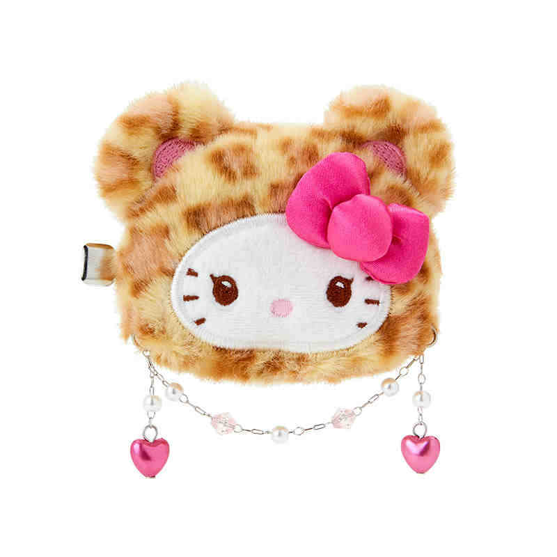 Санрио Леопард с принтом Медведь Hello Kitty Милый стиль Кукла Плюшевый Украшение 7,5 см H7,5см