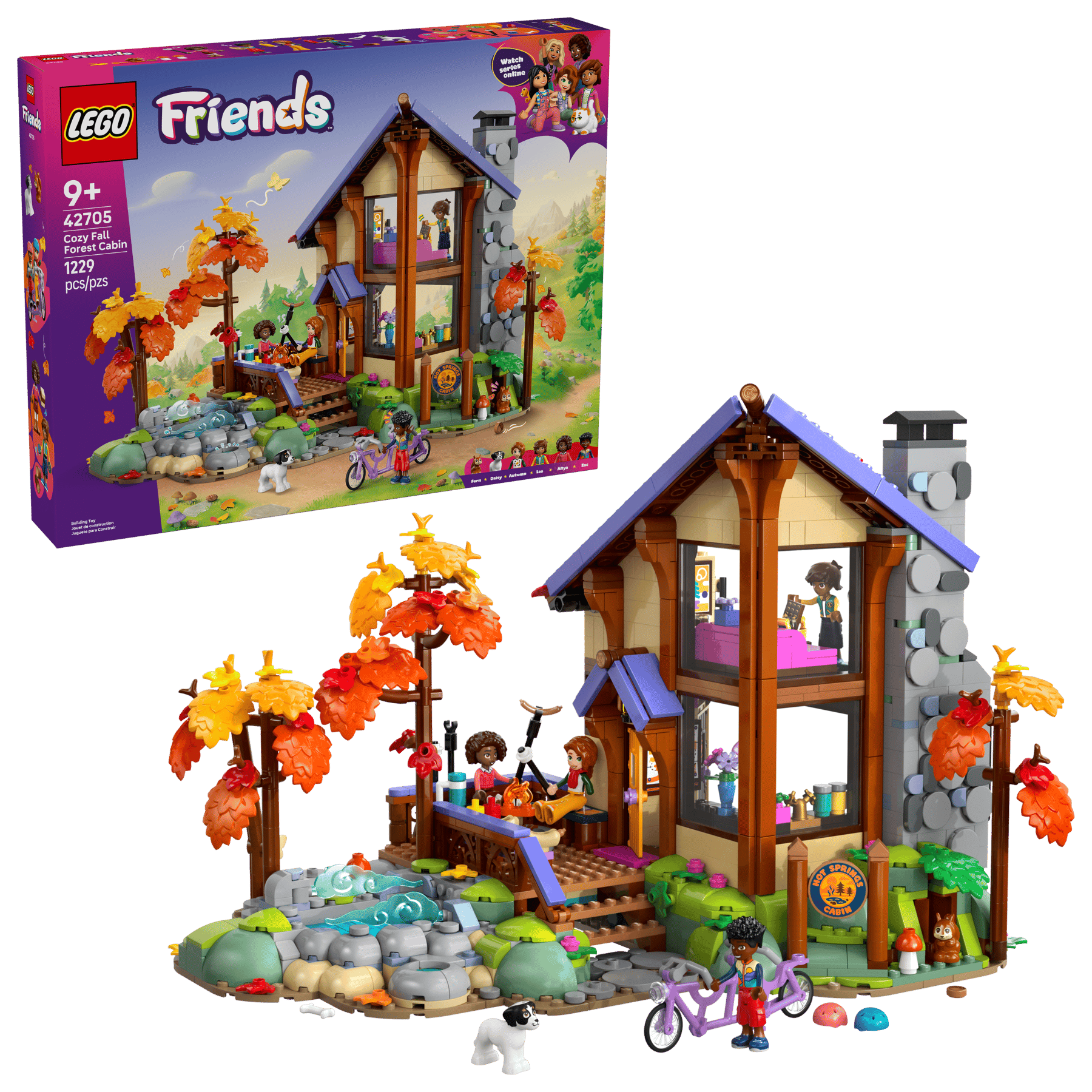 Конструктор LEGO Friends 42705 Уютная хижина в осеннем лесу, 1229 дет.