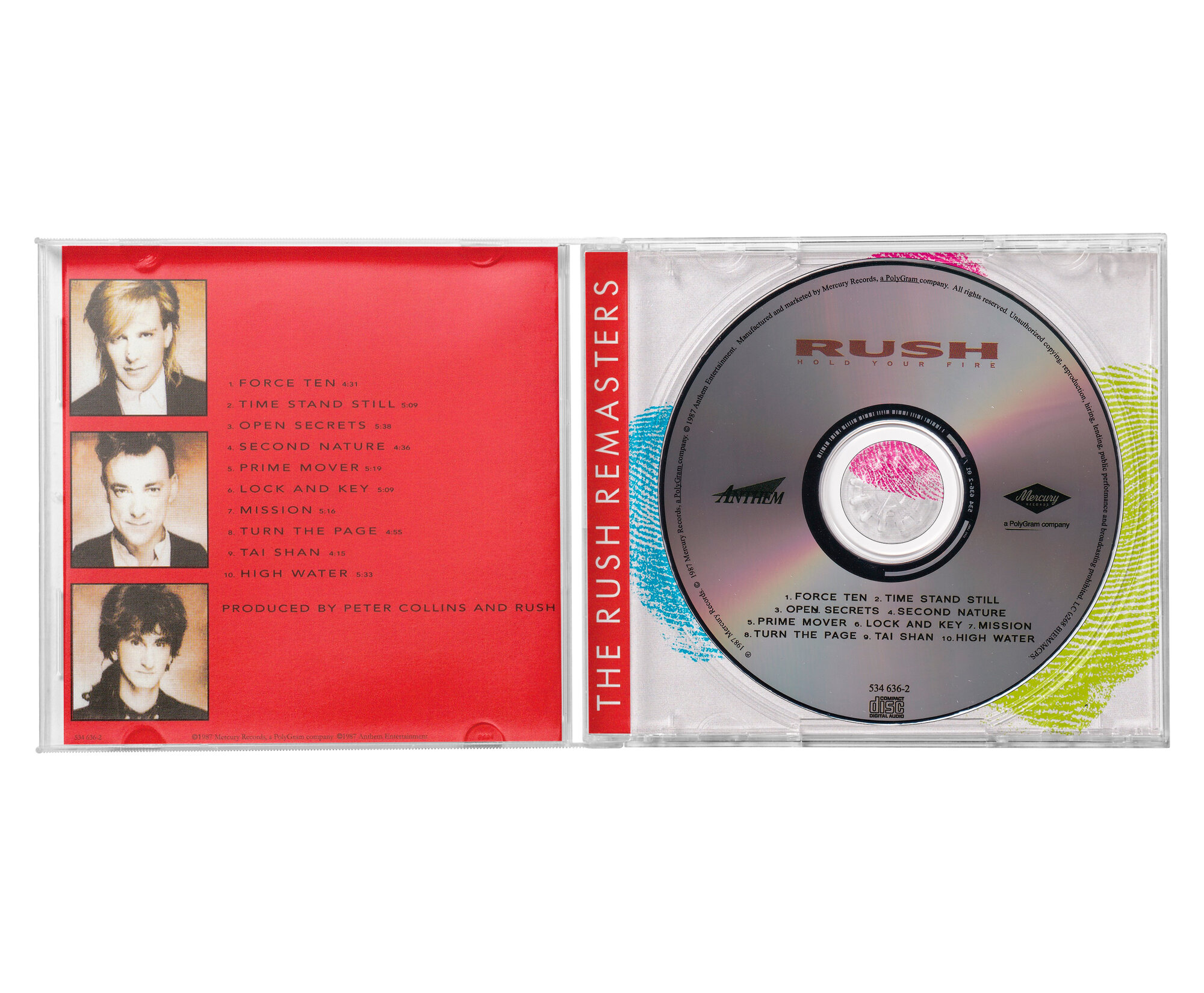 Rush - Hold Your Fire, 1987, 8-page, CD-Аудио — фото 1