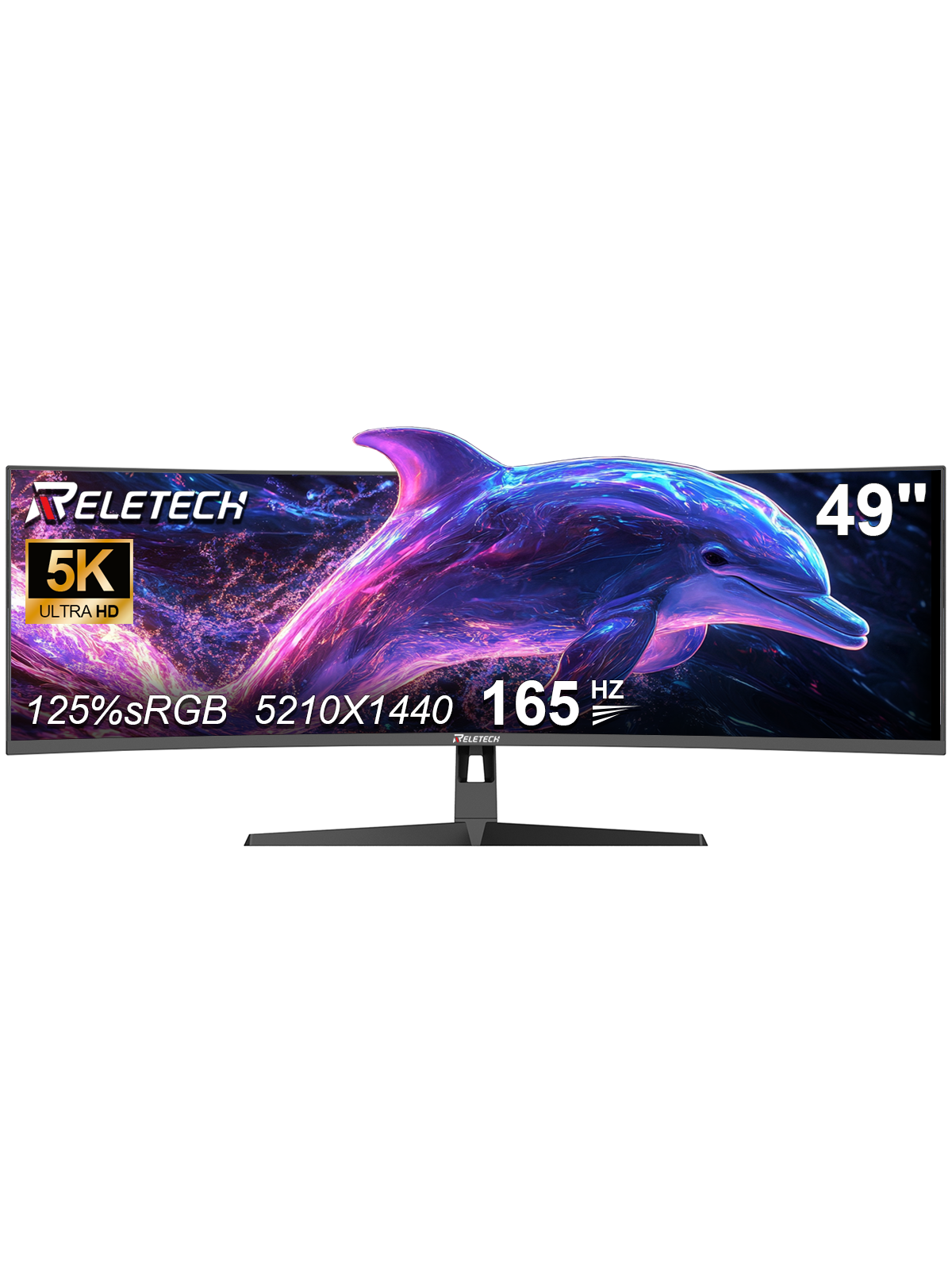 Монитор игровой Reletech 49" 165 Гц, 5K 5210x1440, Подъемная подставка, изогнутый, 125% sRGB, R49BVR Raptor