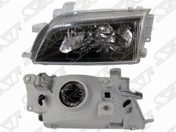 Фара SAT ST-212-1156BL Toyota Caldina T190 92-02, Carina E 92-96 слева/ тёмная