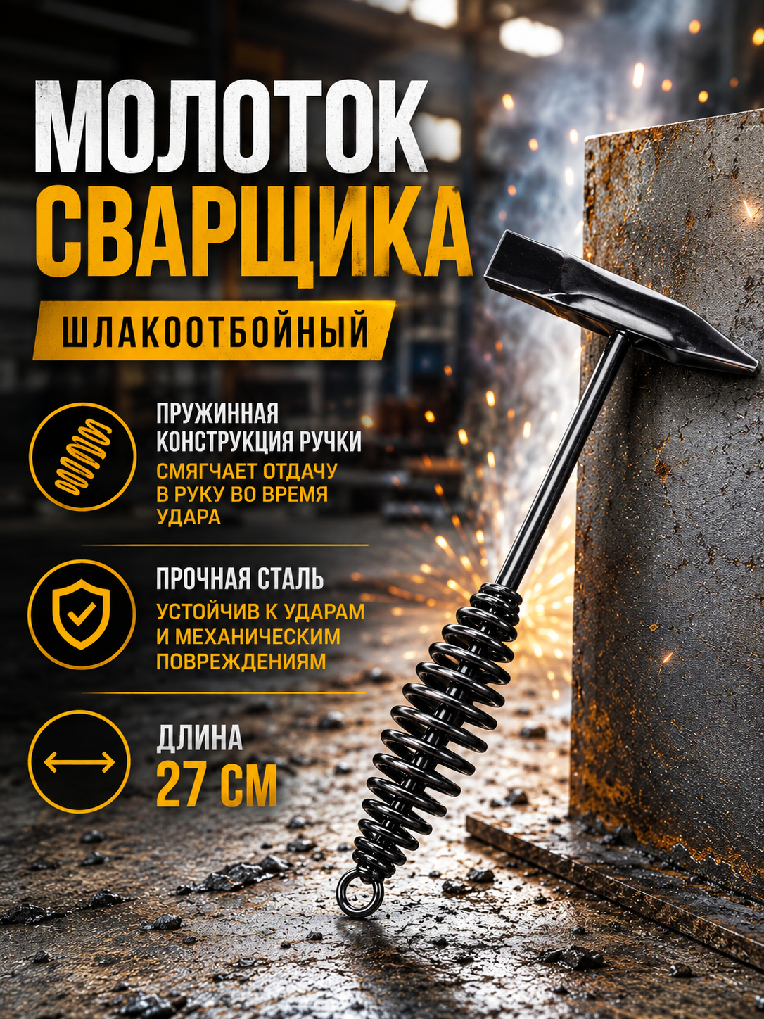 Молоток сварщика шлакоотбойный