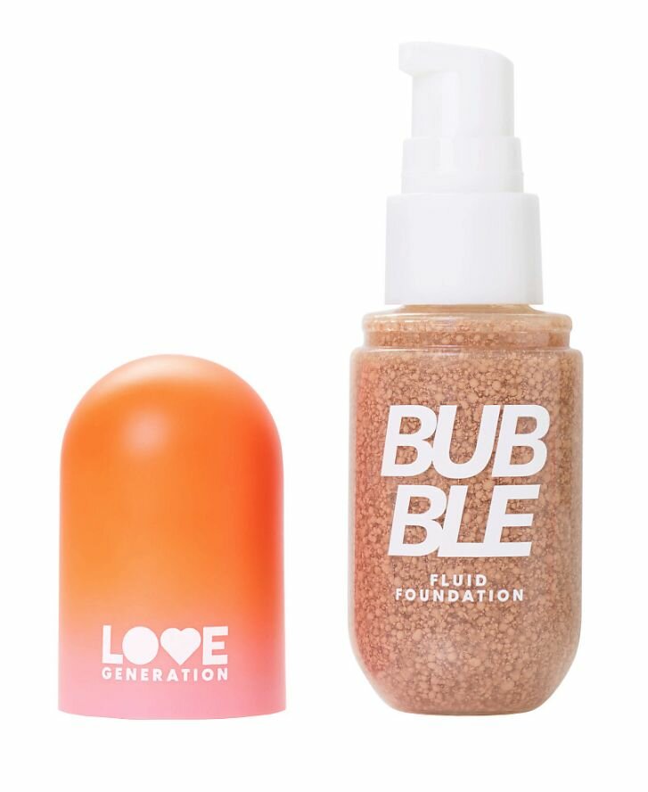 LOVE GENERATION Тональный флюид Bubble, 02 caramel delight - бежевый, 40 мл