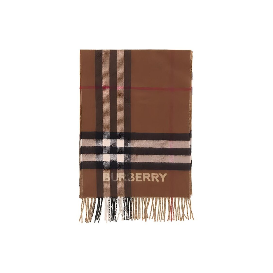 Шарф BURBERRY для мужчин, one size, коричневый — фото 1