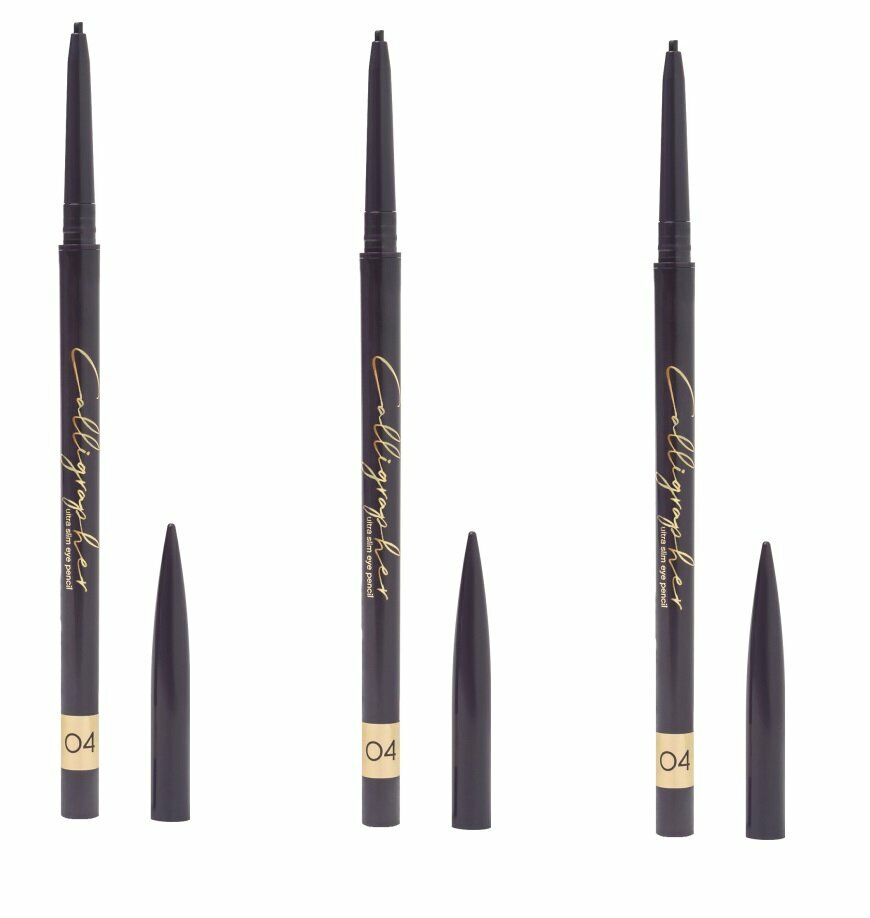 Ультратонкий карандаш для глаз Vivienne SaboEyeliner ultra fin “Calligrapher” тон 04 3шт
