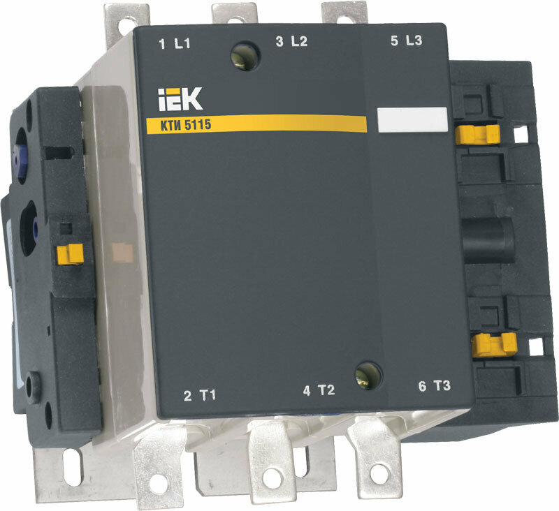 Контактор IEK КТИ, номинальный ток 115А, катушка управления 230В AC, 1 но