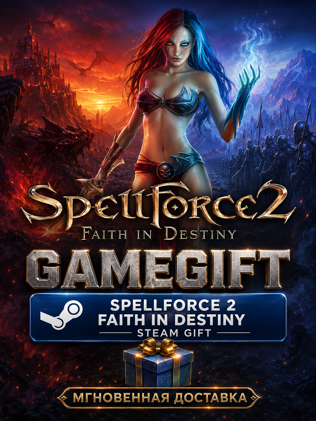 Игра SpellForce 2 - Faith in Destiny для STEAM ПК (PC) | Страна активации - Катар | Подарком на Ваш аккаунт | Автовыдача