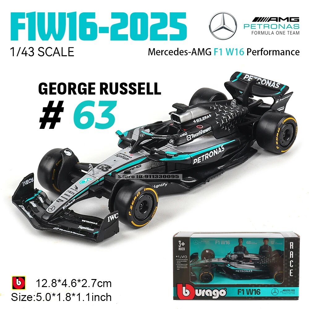 Mercedes-AMG F1 W16-2025 George Russell #63 1:43