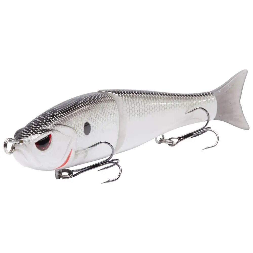 Bassdash Swimbaits Glide Baits Minnow 17,8см/62,5г 11,5см/18,4г 17.8cm 62.5g, White Shad