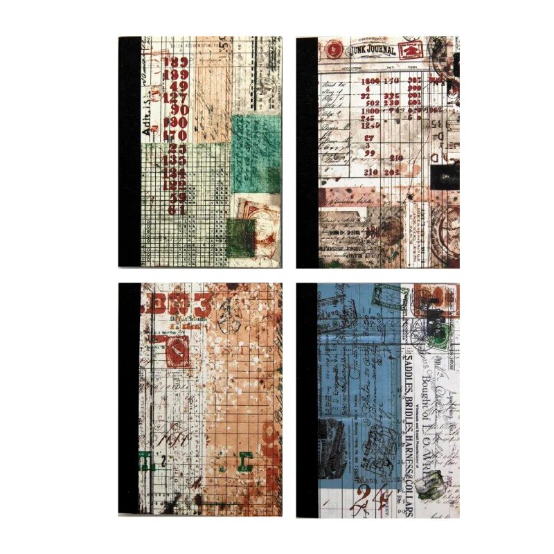 Набор блокнотов с винтажной обложкой, set of 4