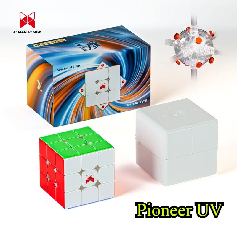 Кубик Рубика 3x3 Qiyi X-Man Tornado V5 M Pioneer UV