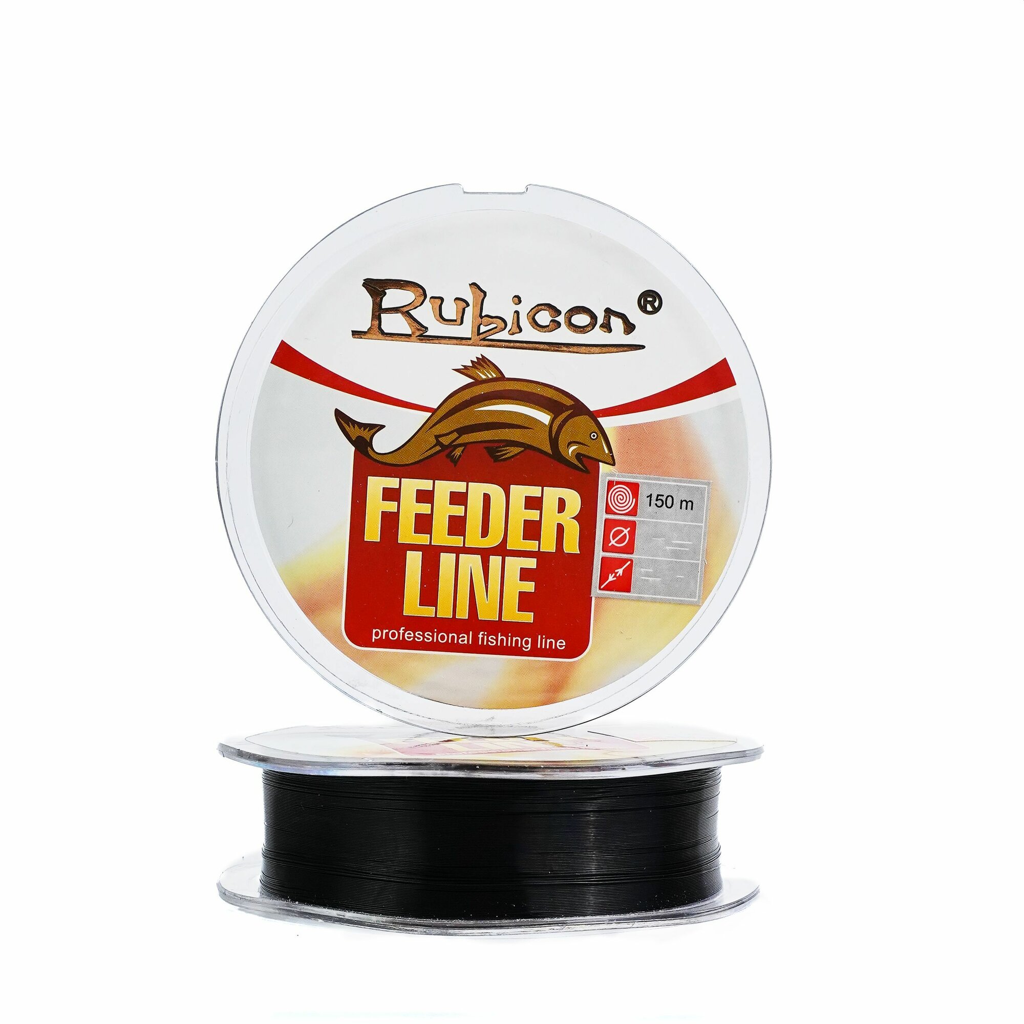 Монофильная леска для рыбалки RUBICON Feeder Line 150 м 0,45 мм (black)